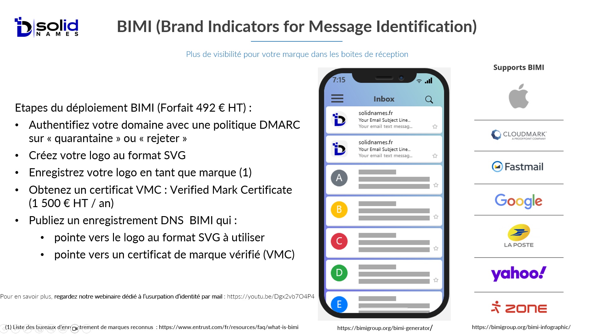 BIMI (Brand Indicators for Message Identification) - Solidnames BIMI (Brand Indicators for Message Identification) - Solidnames